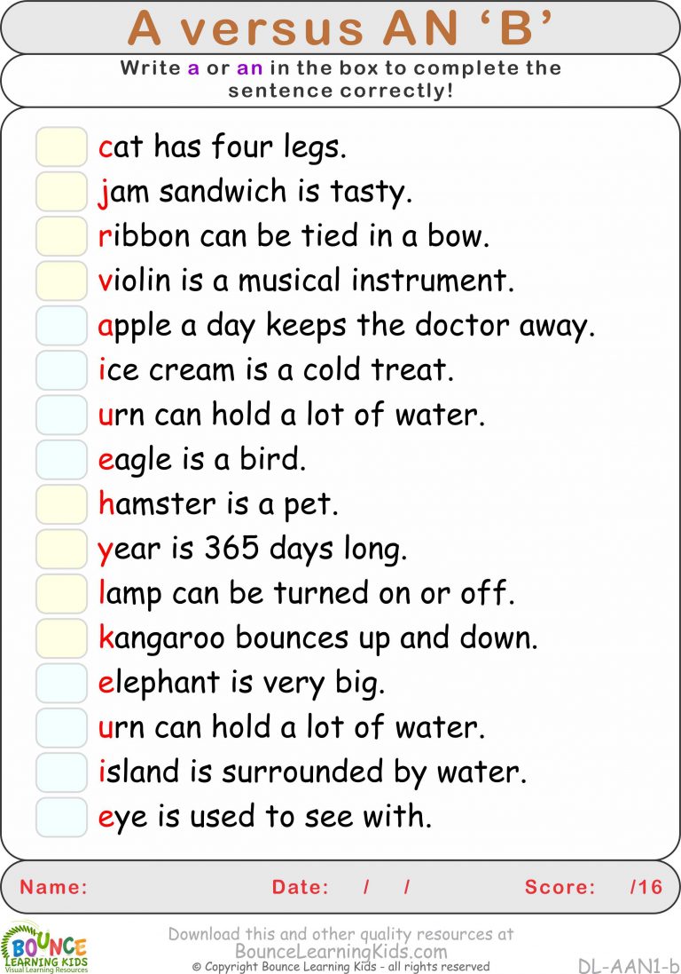 A versus AN - PORTALLAS