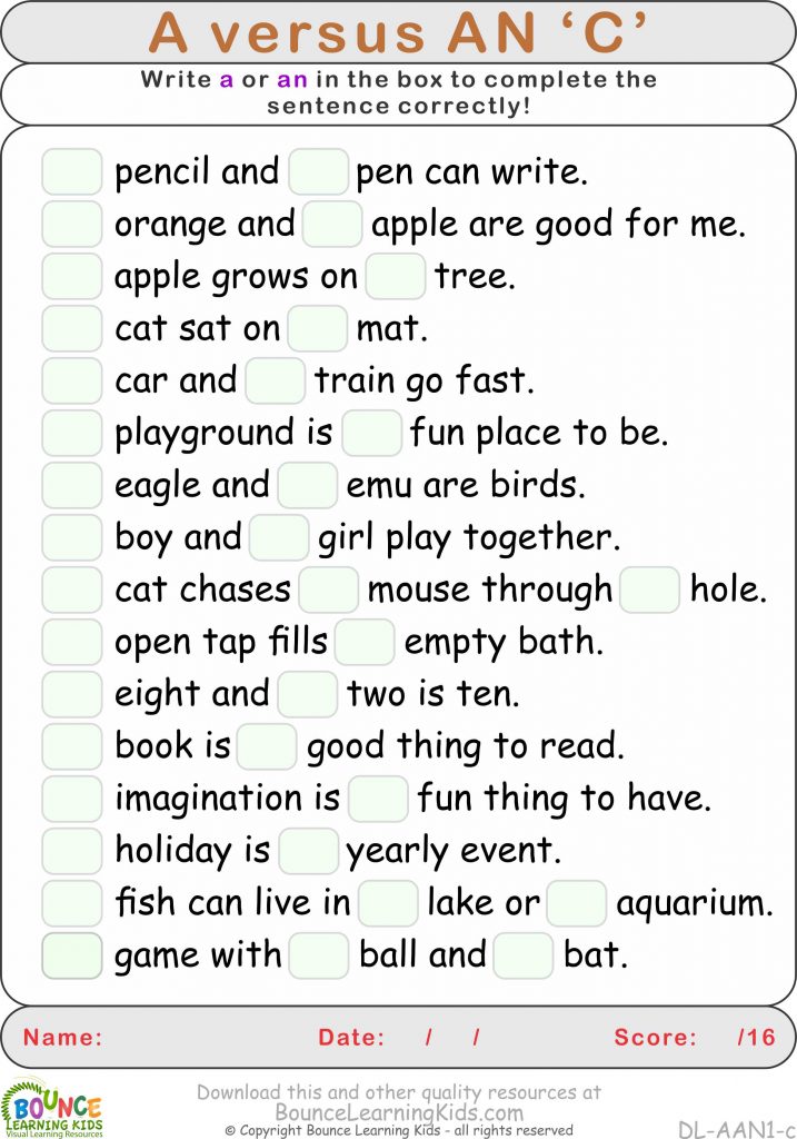 A versus AN - PORTALLAS