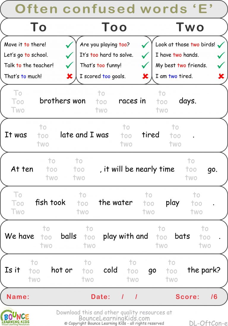 Often Confused Words - PORTALLAS